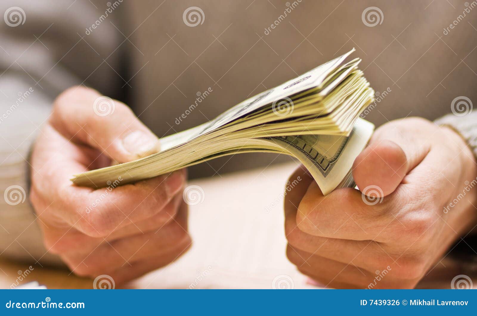 Counting money stock photo. Image of fingers, closeup - 7439326