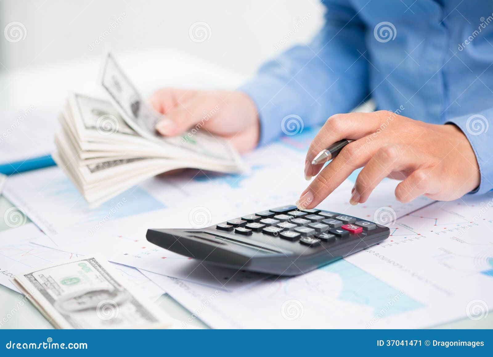 Counting Money Stock Image Image Of Capital Busy Human 37041471