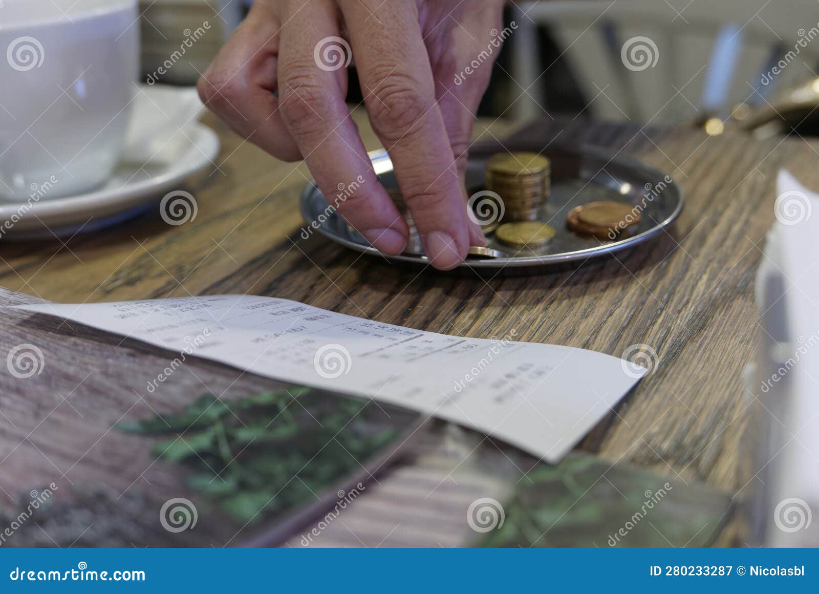 Counting the Money from the Bill. Stock Image - Image of carving, bill ...