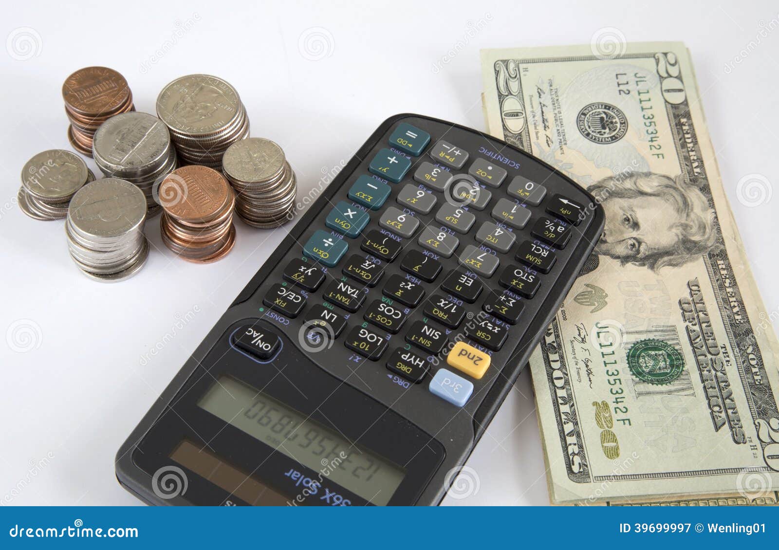 Counting Money With Calculator Stock Image Image Of Investment
