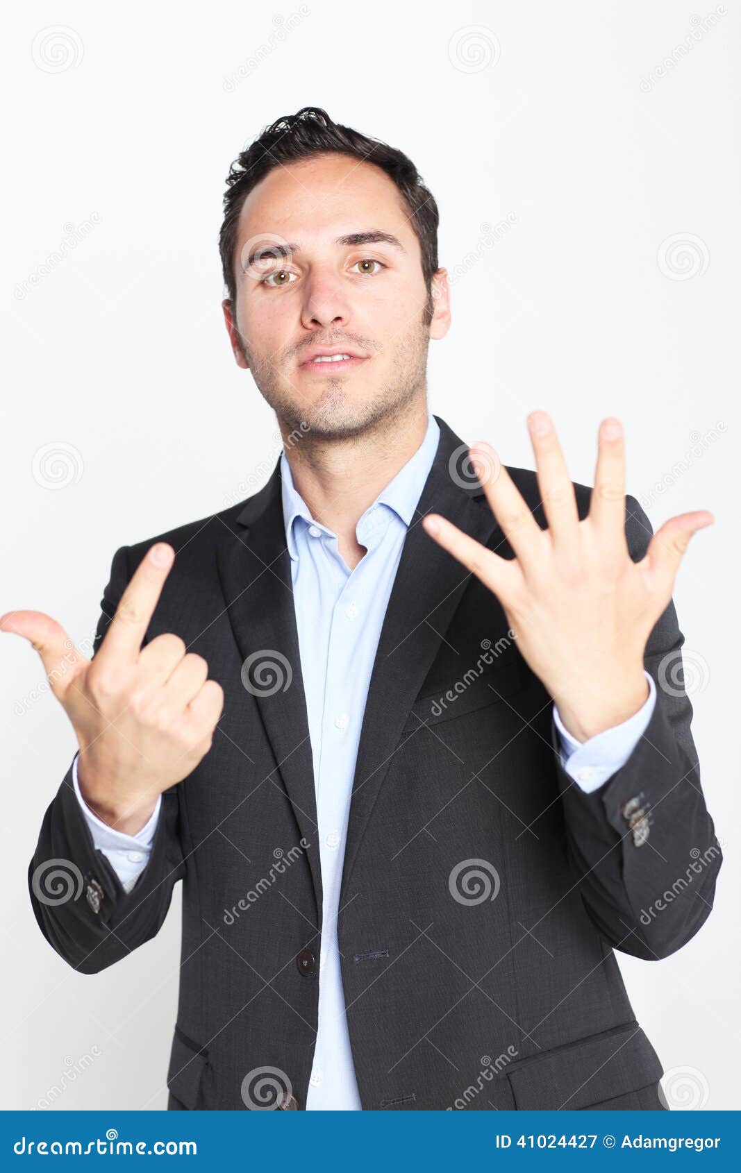 Counting number seven stock image. Image of businessman - 41024427