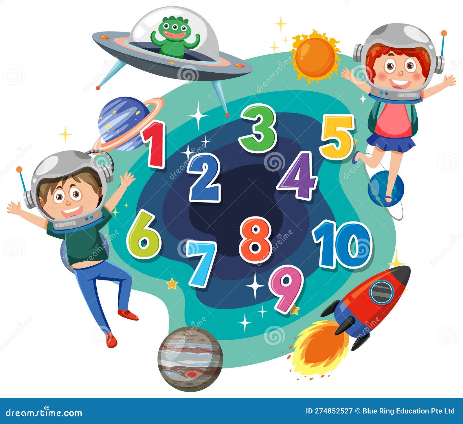 Counting Numbers for Kids stock vector. Illustration of character ...