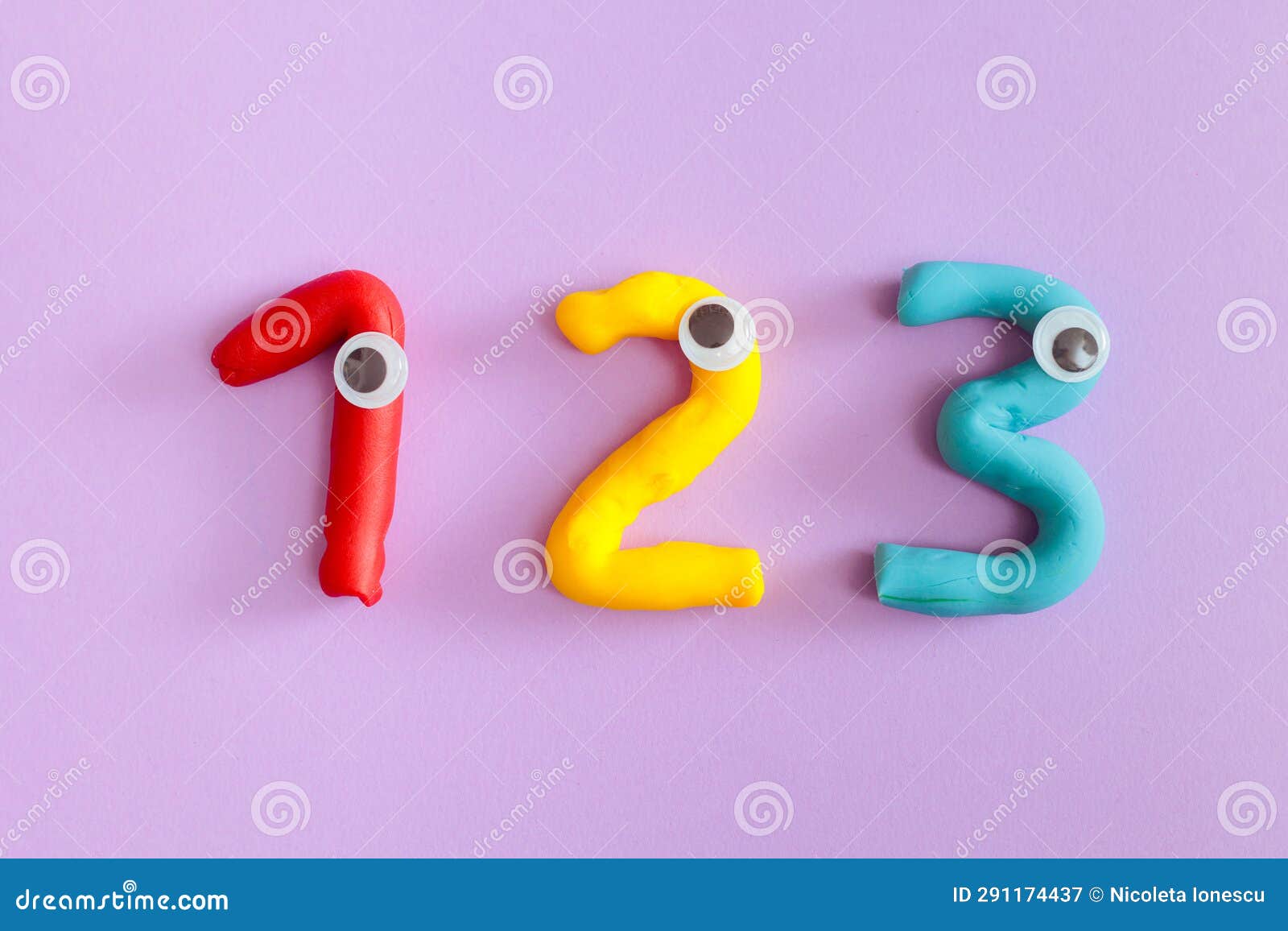 Blue Handmade Numbers Math Background Stock Photos - Free & Royalty ...