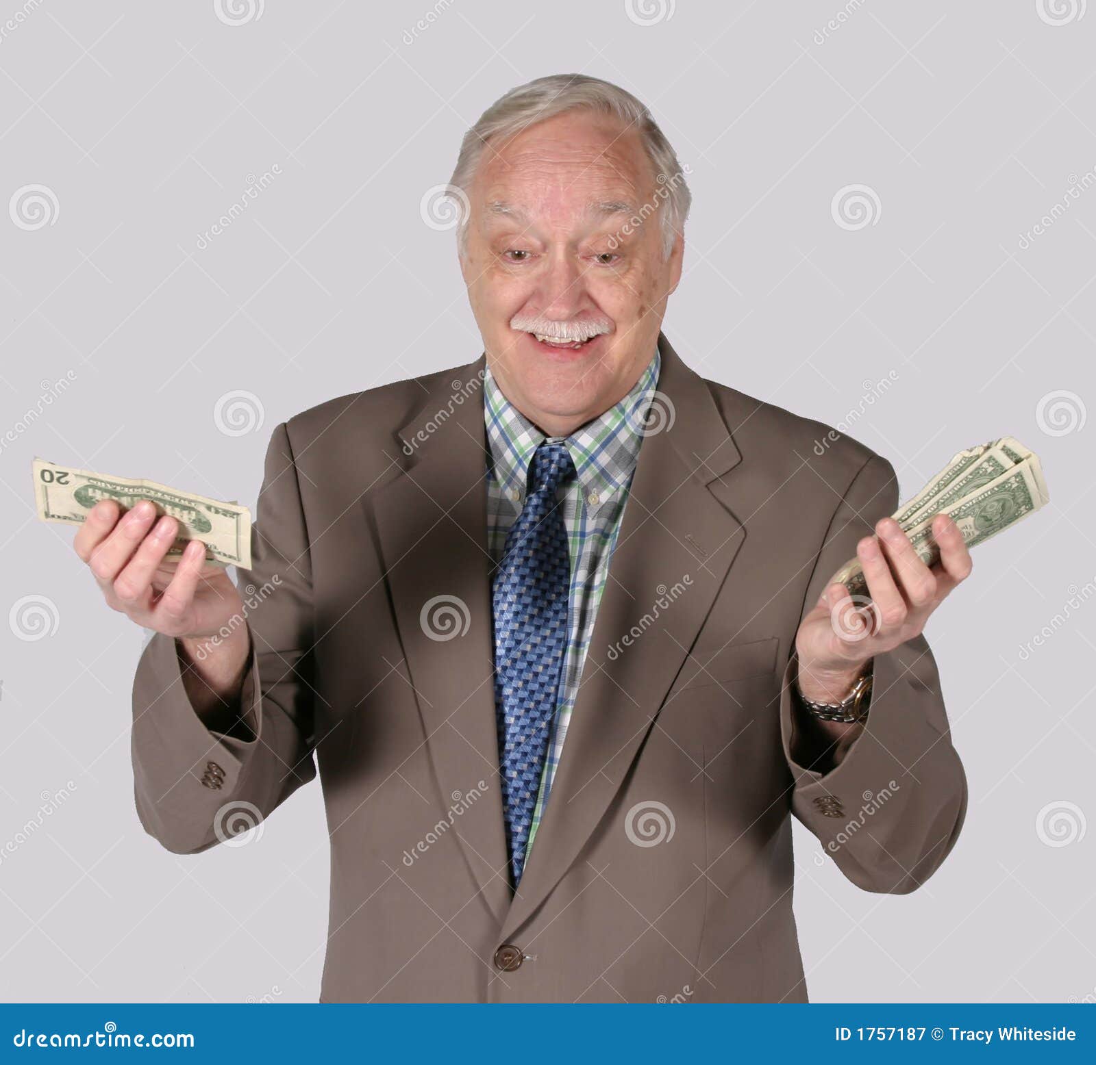 Counting Out His Money stock image. Image of adult, corporate - 1757187
