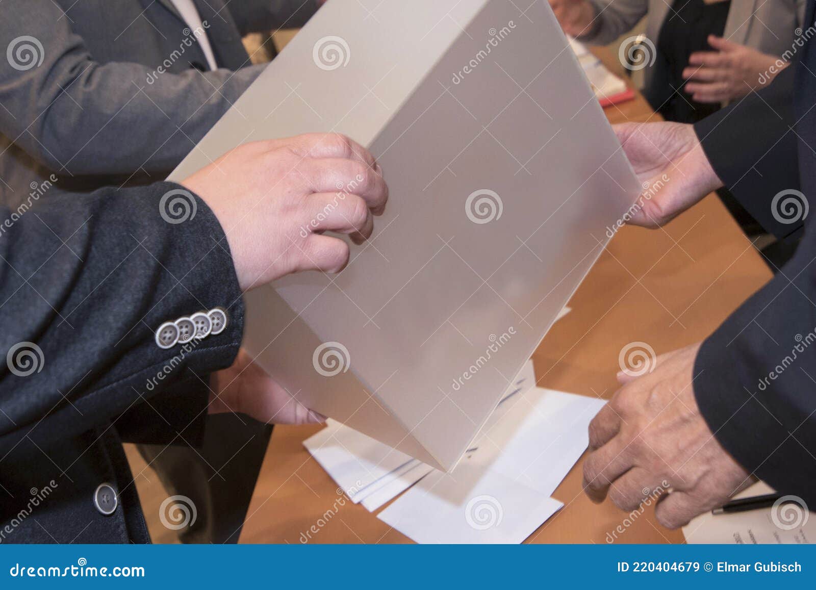 Counting of Votes in Election Stock Image - Image of movement ...