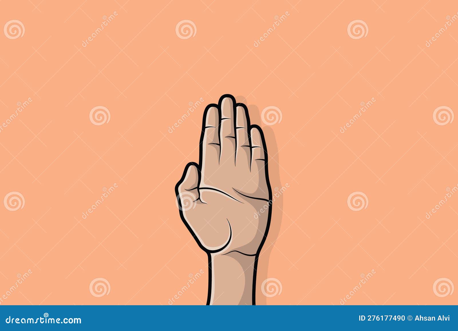 Counting People Hand Vector Illustration. People Hand Objects Icon ...