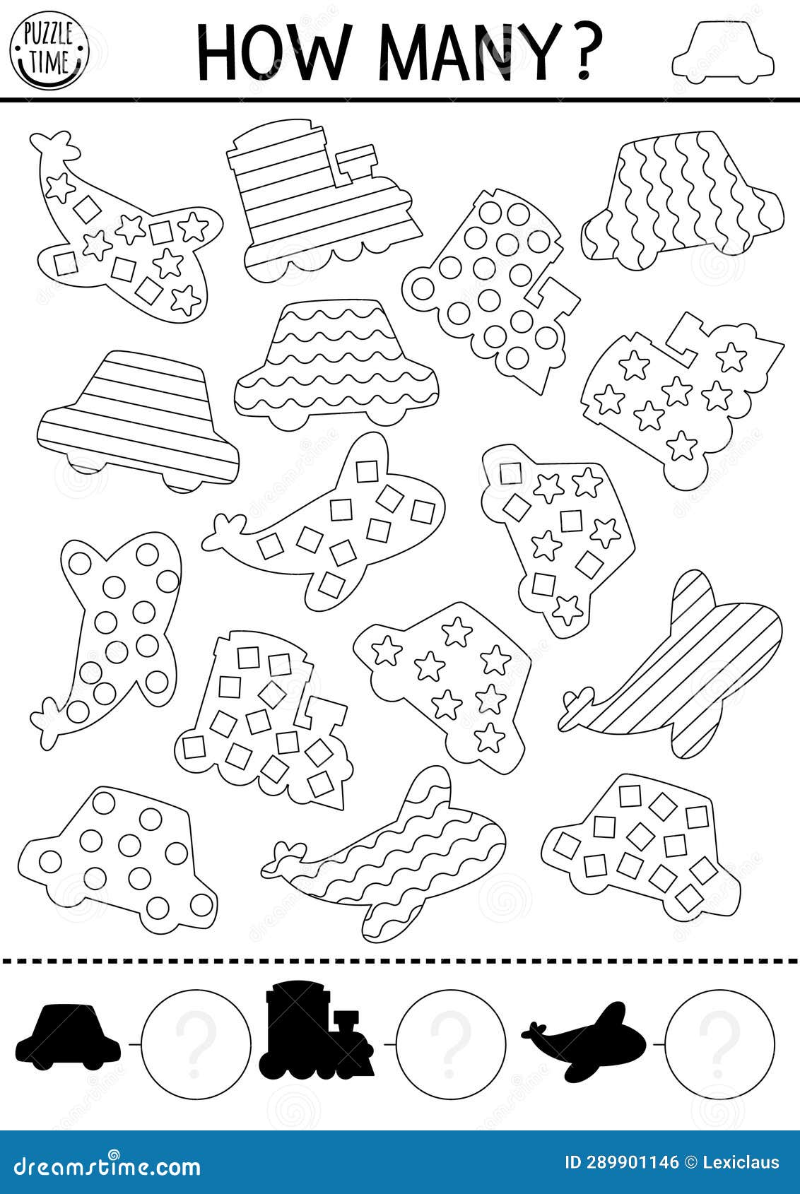 Counting And Matching Game For Preschool Children. Educational ...