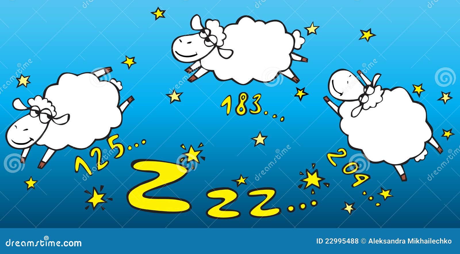 Three Sheeps Vector Illustration | CartoonDealer.com #6439414