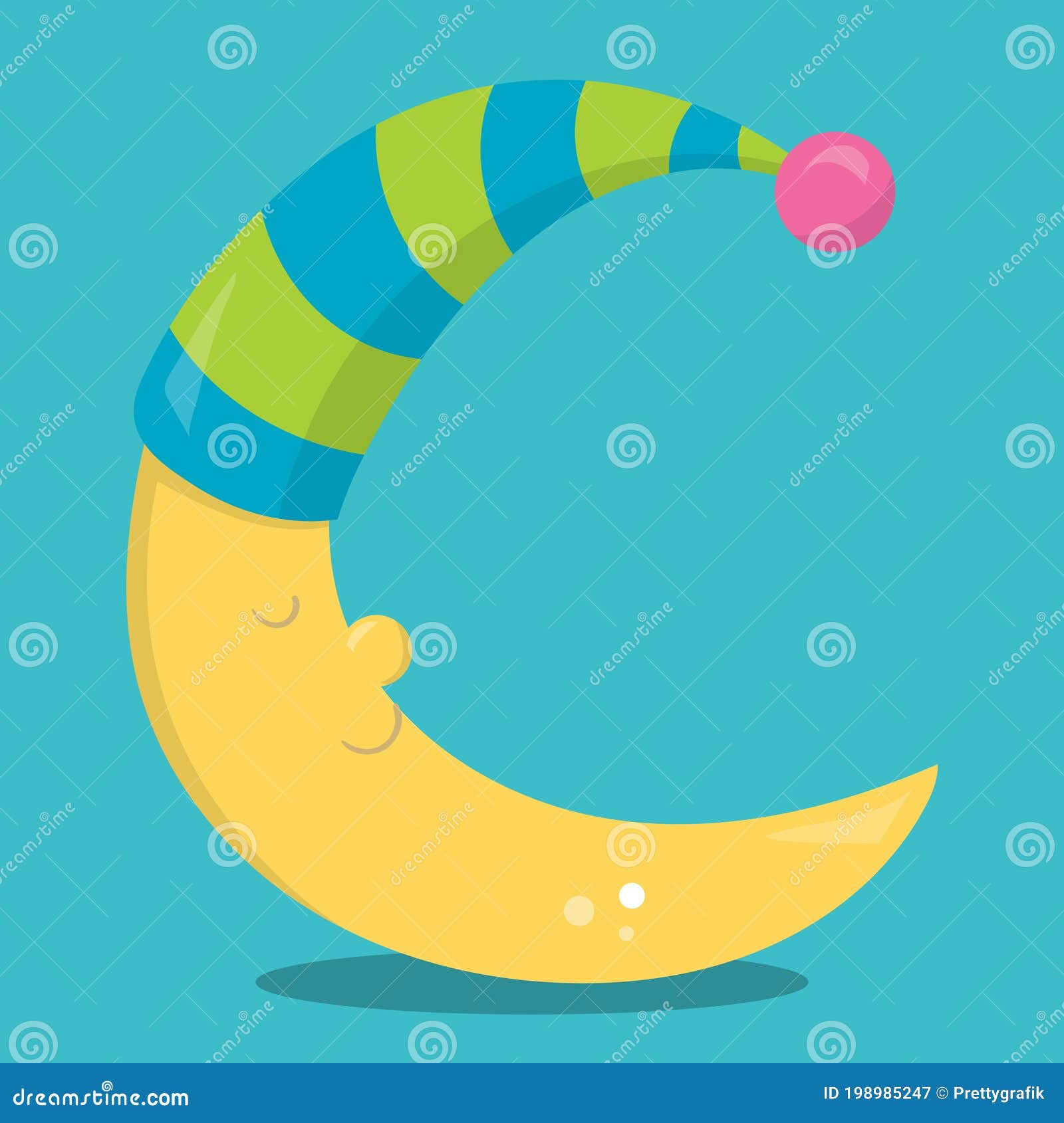 Counting Sheep moon 05 stock vector. Illustration of counting - 198985247