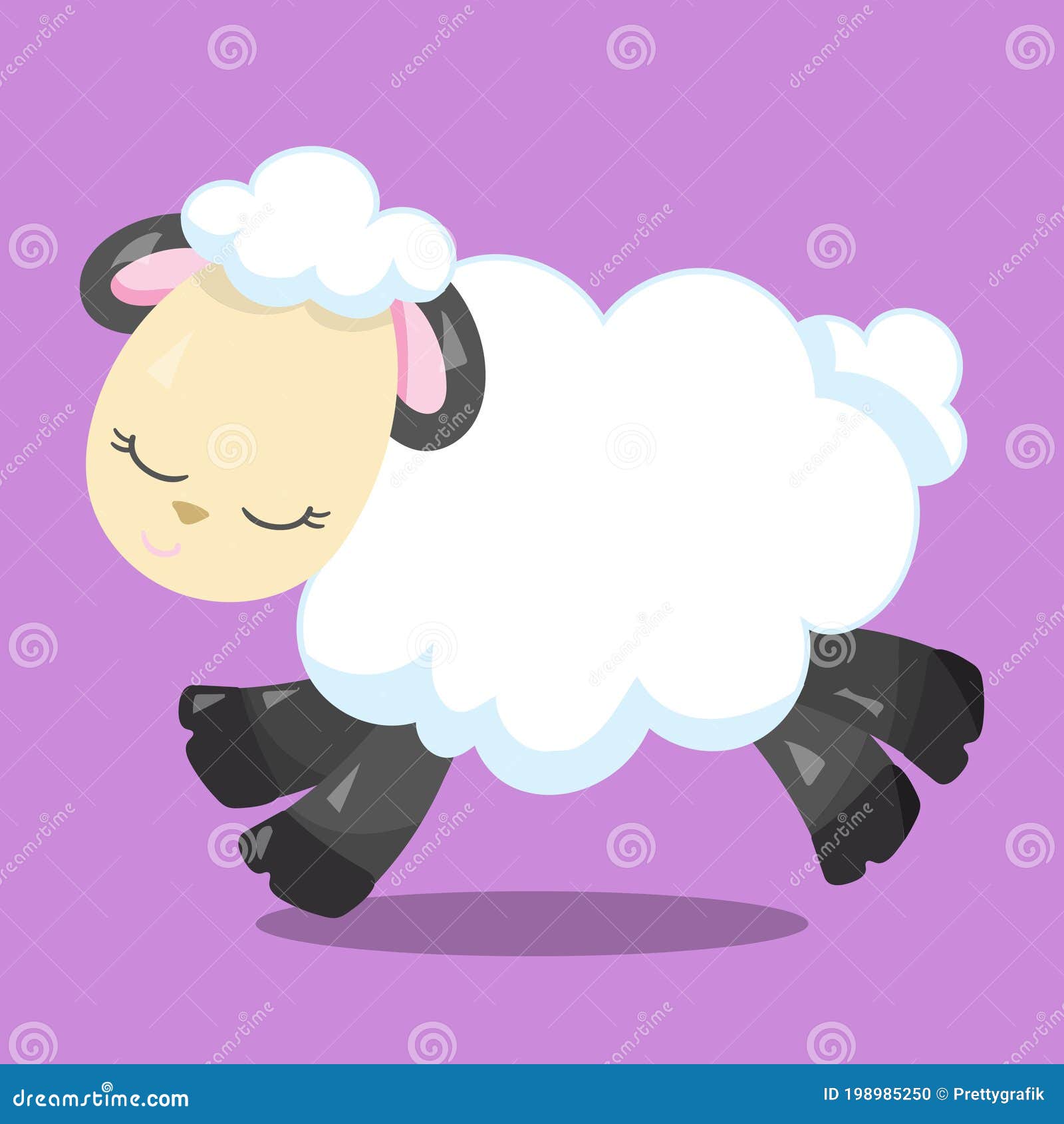 Counting Sheep sheep 04 stock vector. Illustration of vector - 198985250