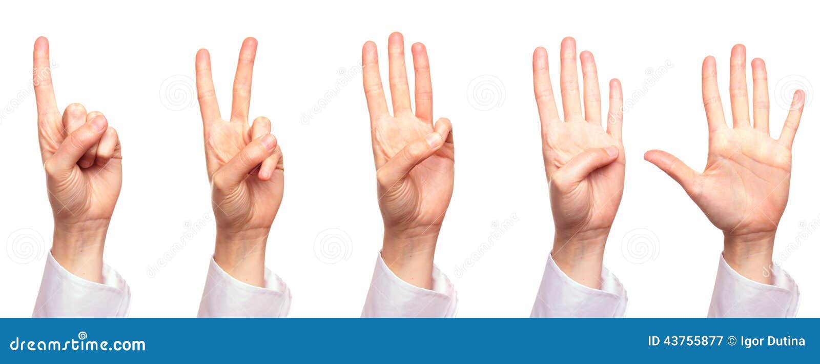 Counting to five stock image. Image of horizontal, sign - 43755877