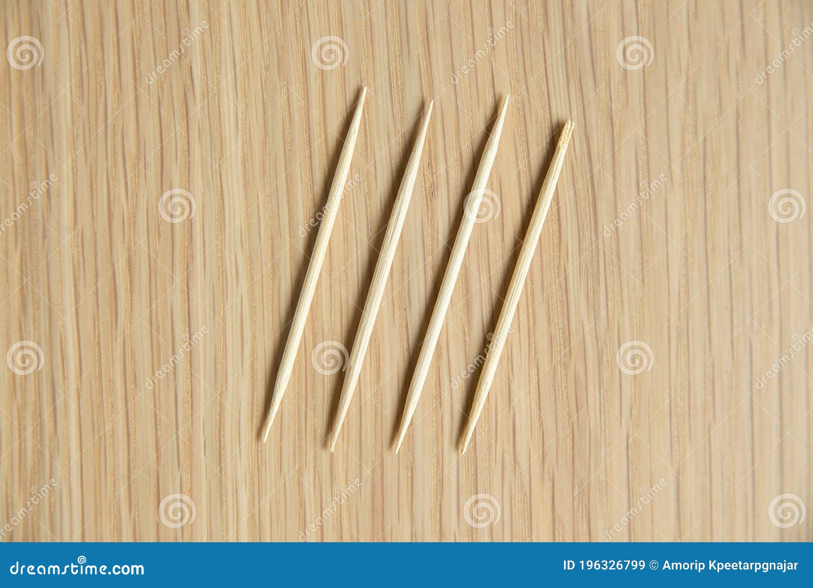Tree Toothpick on Wooden Table Stock Image - Image of learning, compute ...
