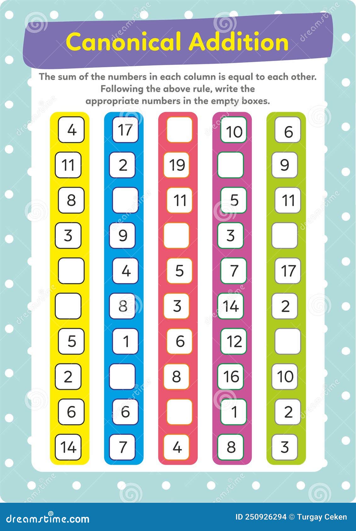 Counting and Write for Child. Stock Illustration - Illustration of ...