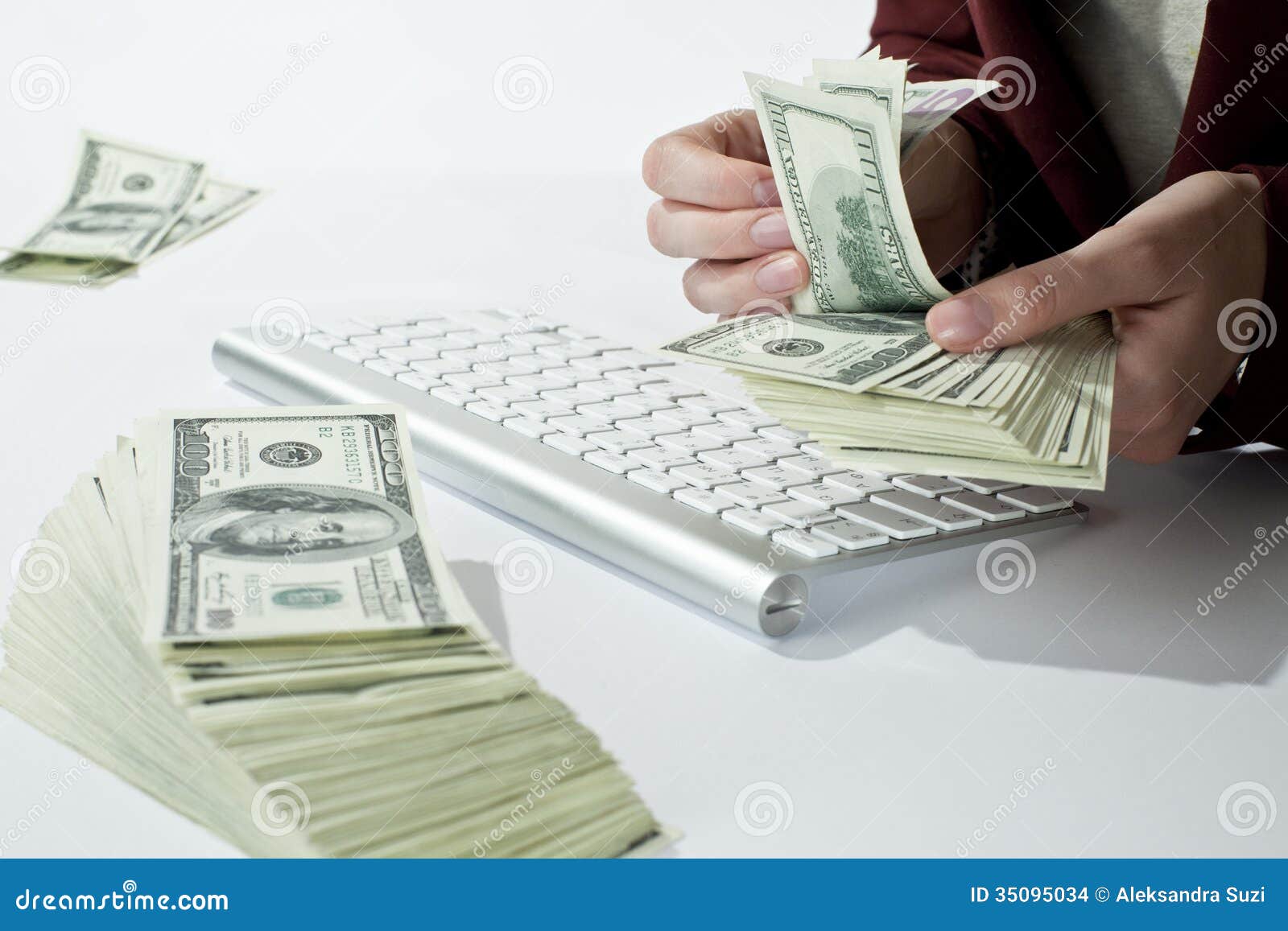 Counting your money stock photo. Image of budget, financial - 35095034