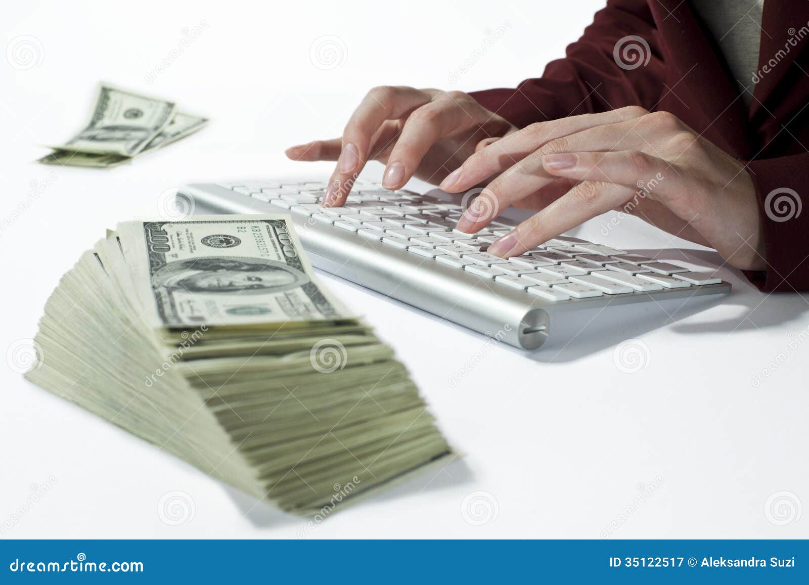 Counting your money stock image. Image of checkout, desktop - 35122517
