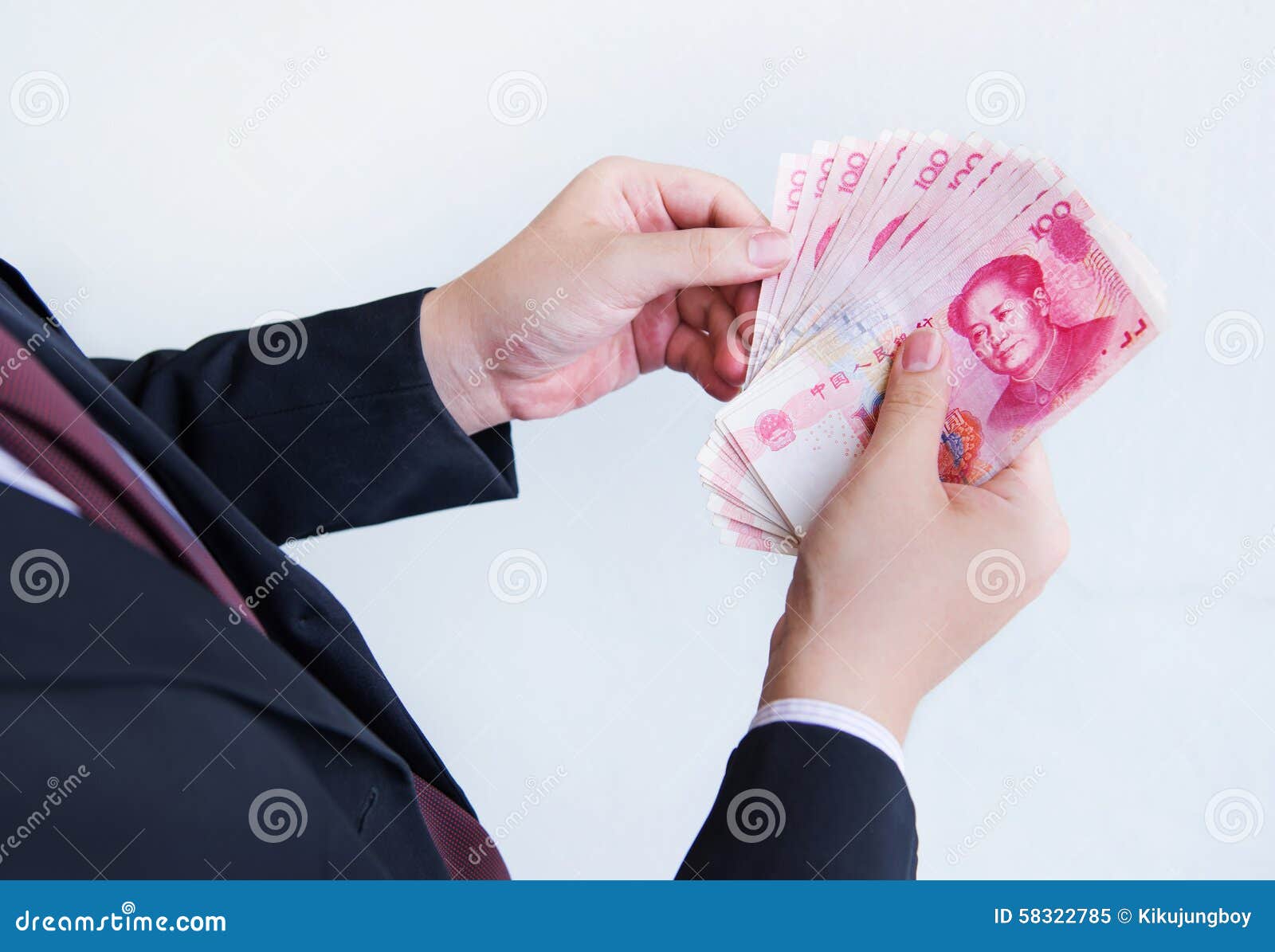 Counting Yuan or RMB, Chinese Currency Stock Image - Image of market ...