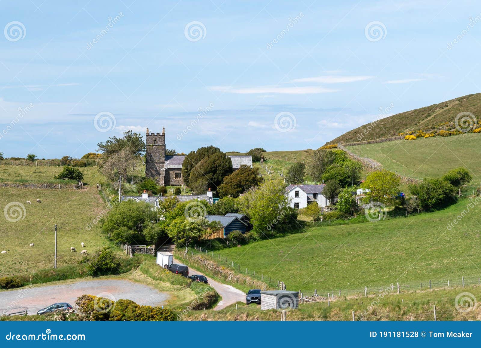 Countisbury hill in Devon stock photo. Image of scenery - 191181528