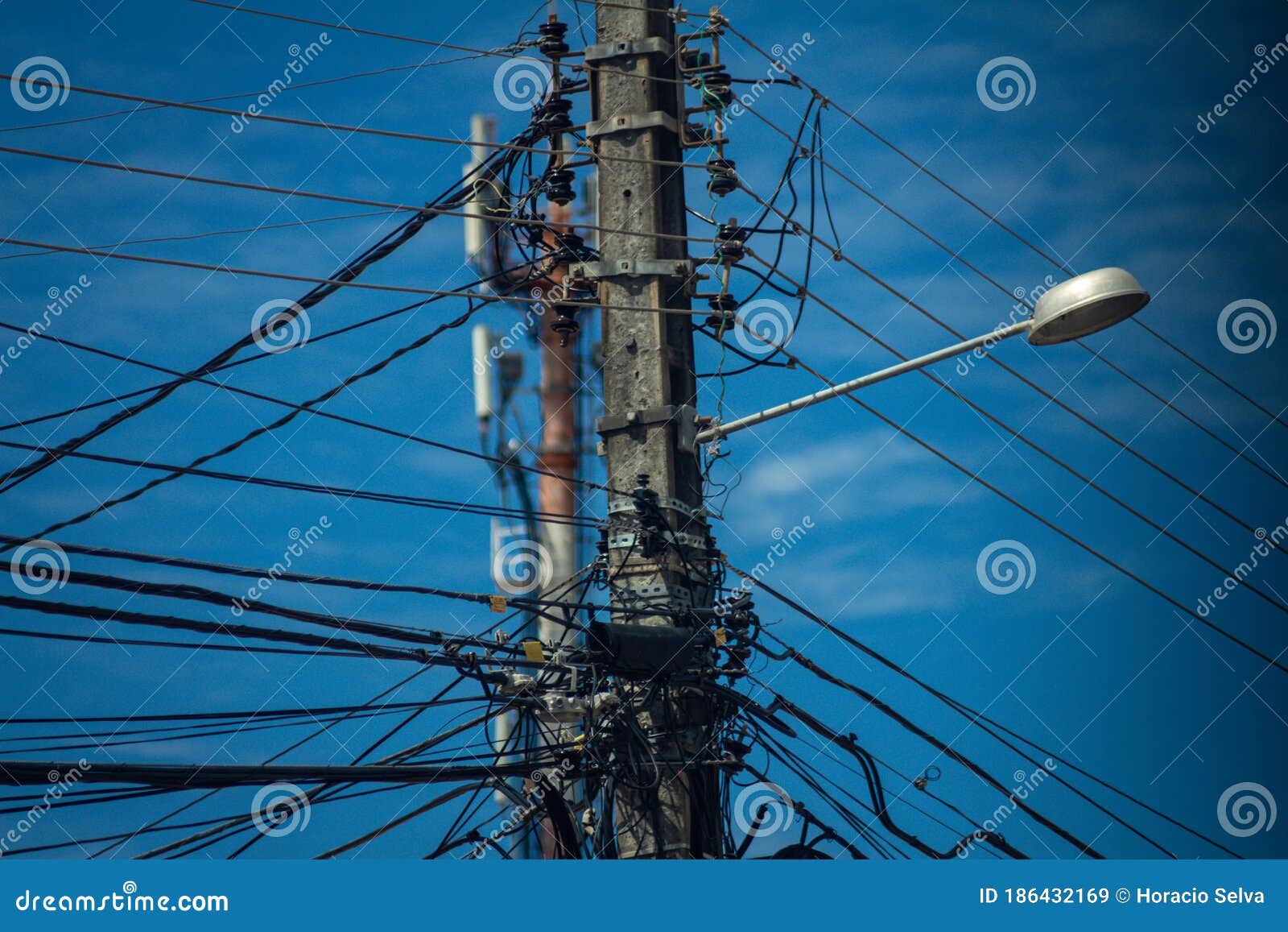 Countless Cables on One Pole. Visual Pollution in Large Cities by ...
