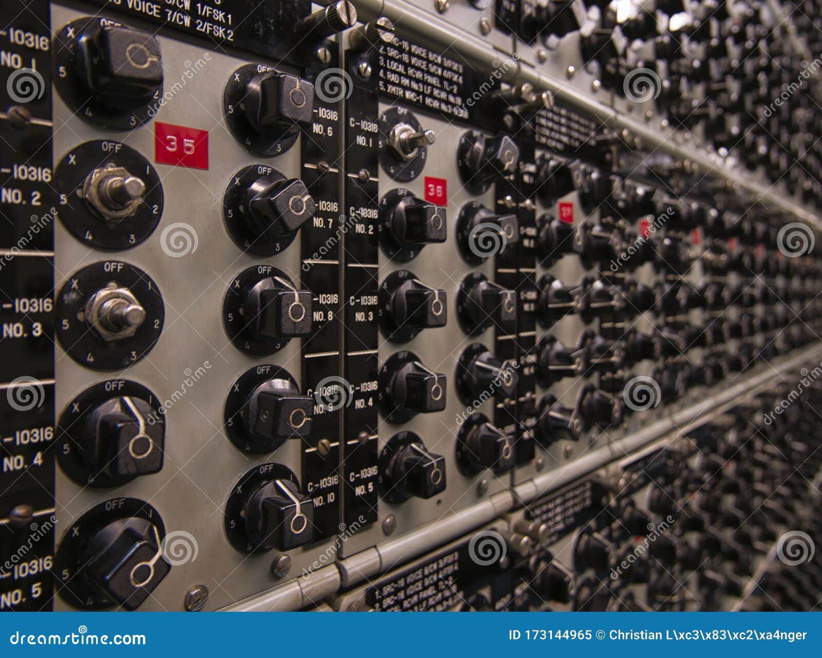 Countless Operating Panels and Rotary Controllers Stock Image - Image ...