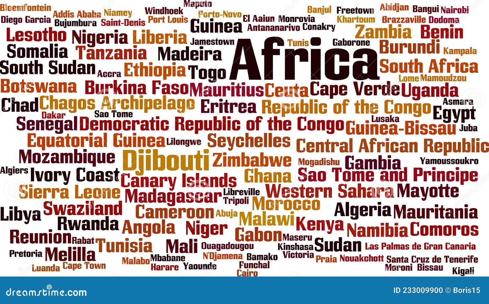 Africa Word Code In The English Gematria Stock Illustration ...