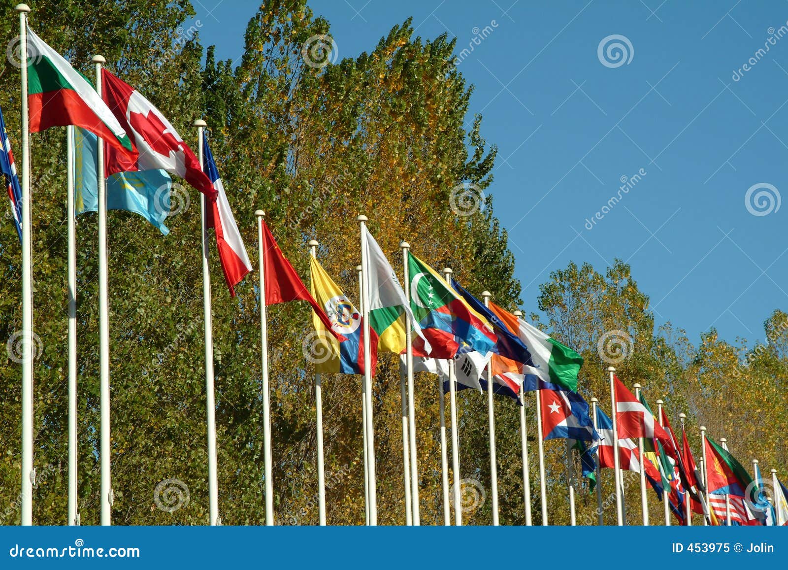 Countries Flags Flying Stock Image | CartoonDealer.com #17690155
