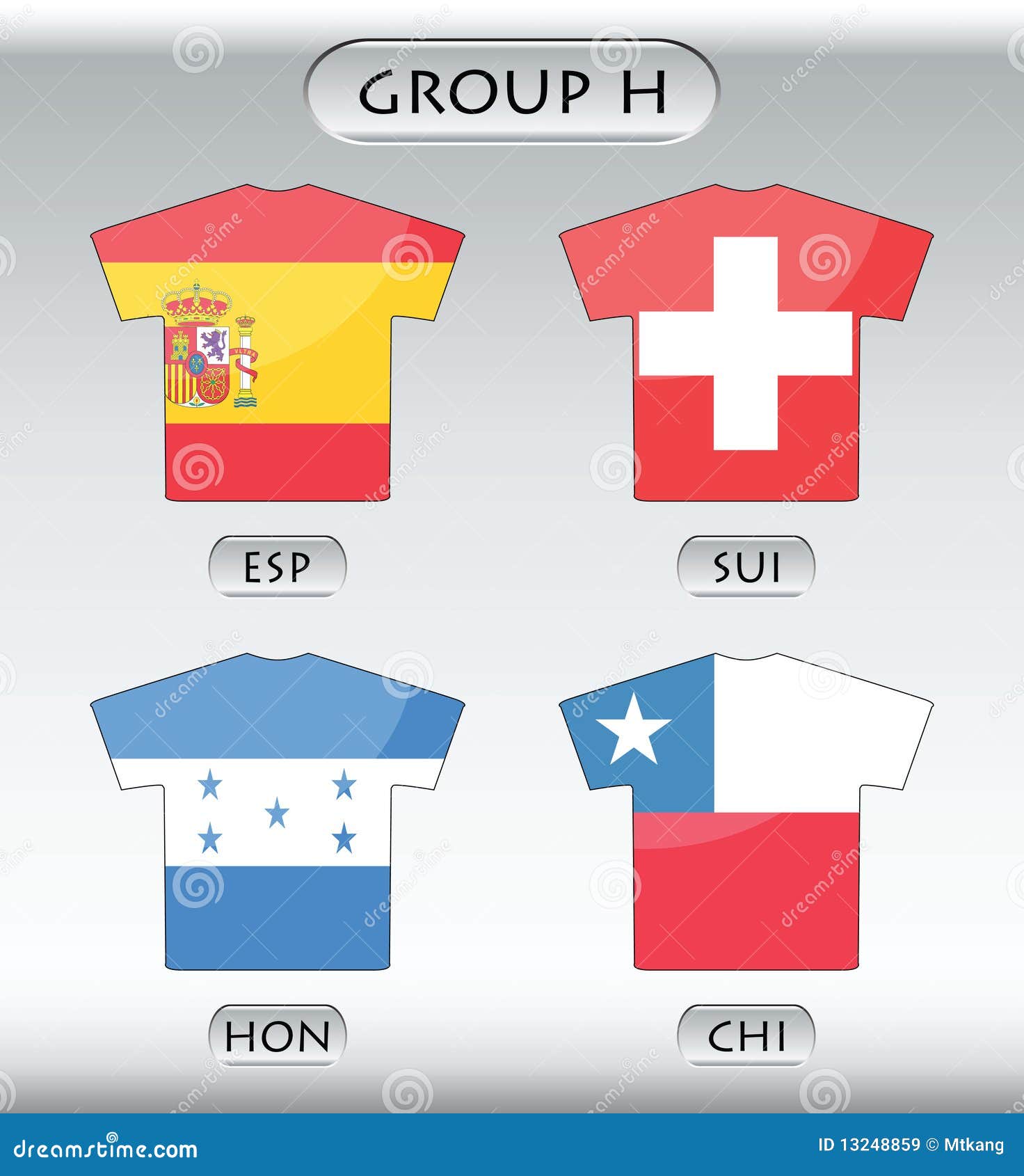 Countries icons, group H stock vector. Illustration of soccer - 13248859