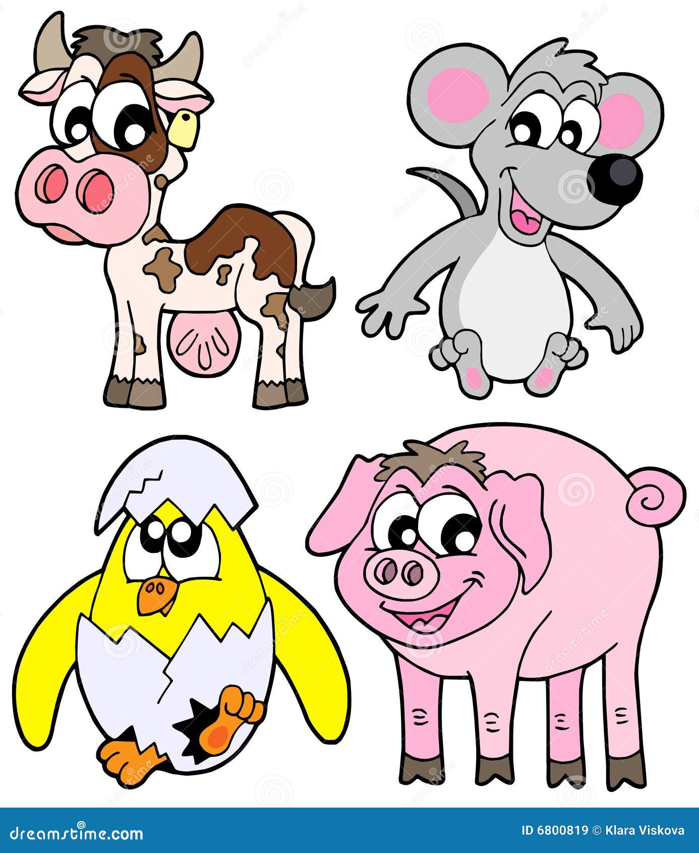 Country animals collection stock vector. Illustration of beak - 6800819