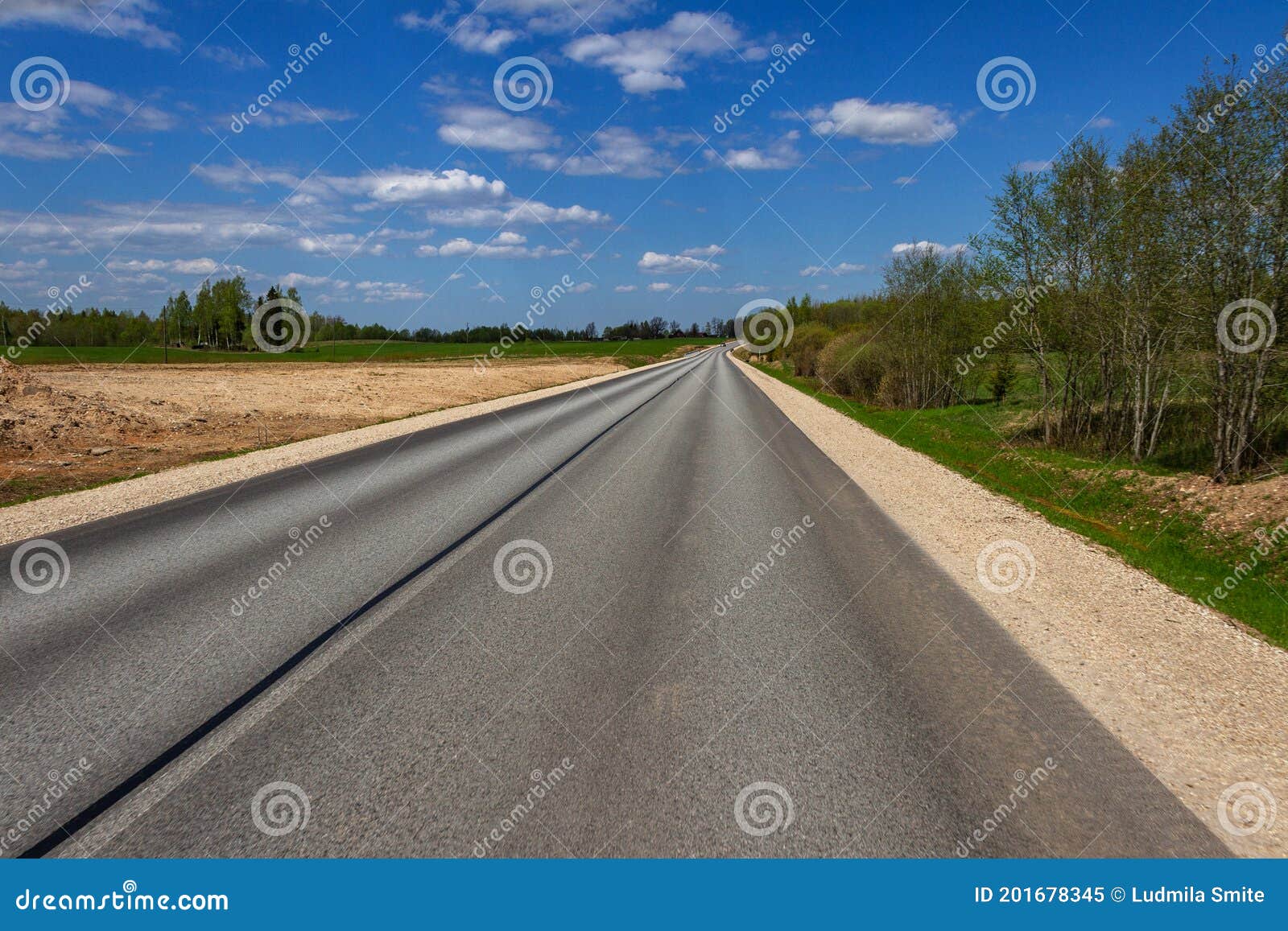 Country asphalt highway stock image. Image of grass - 201678345