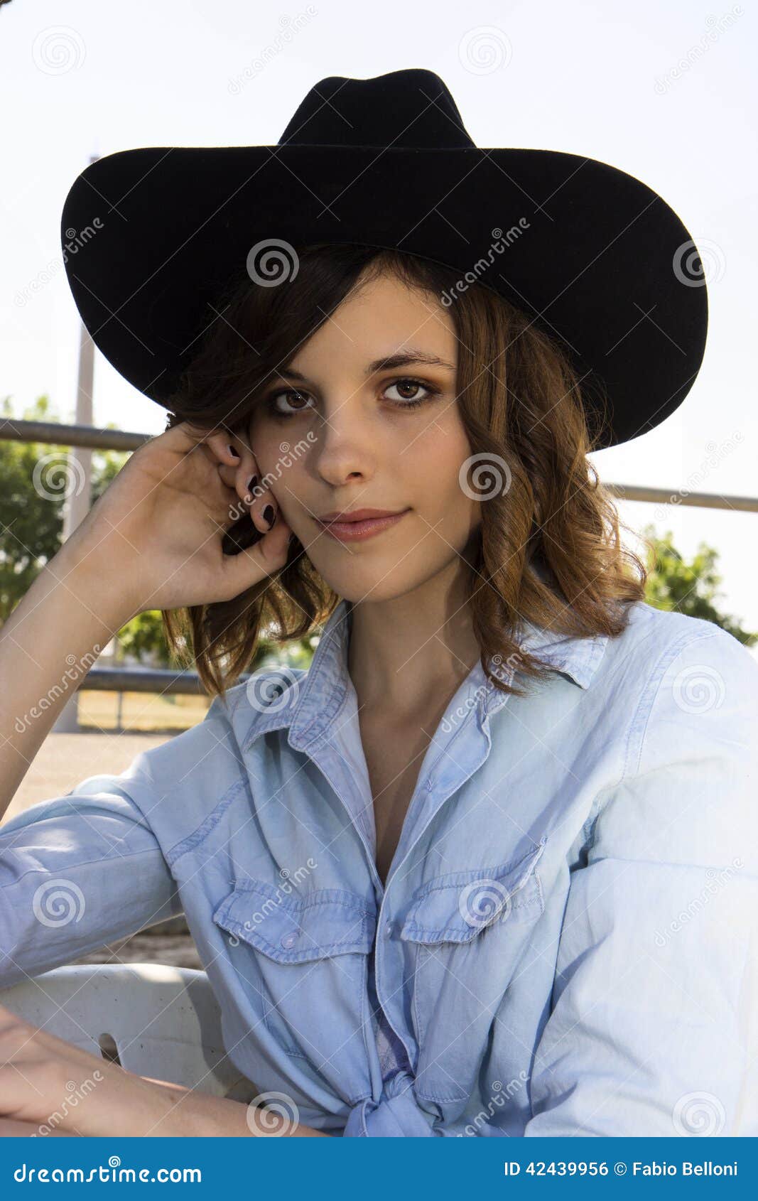 Country stock photo. Image of face, hair, grass, female - 42439956