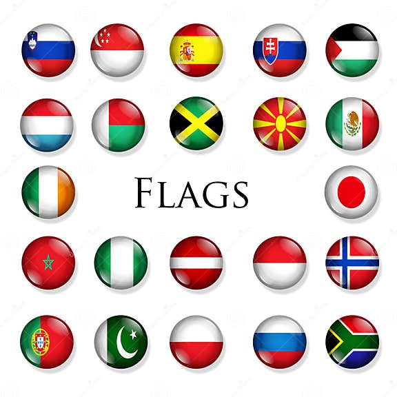 Country buttons stock illustration. Illustration of portugal - 4366885