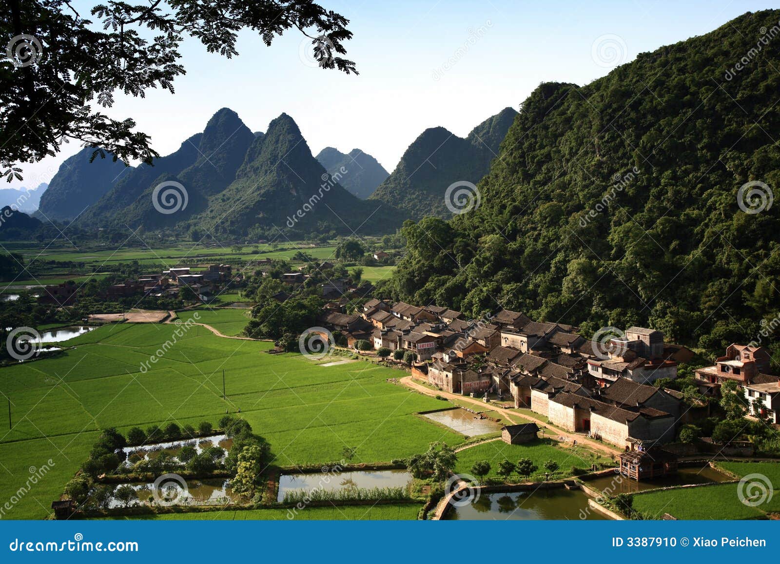 Country in china guilin stock photo. Image of farm, tree - 3387910