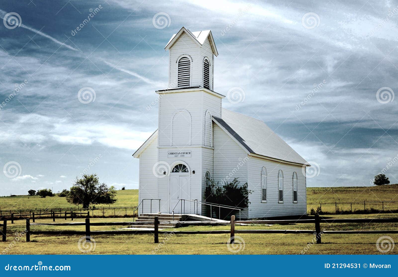 Country Church stock image. Image of christian, kansas - 21294531