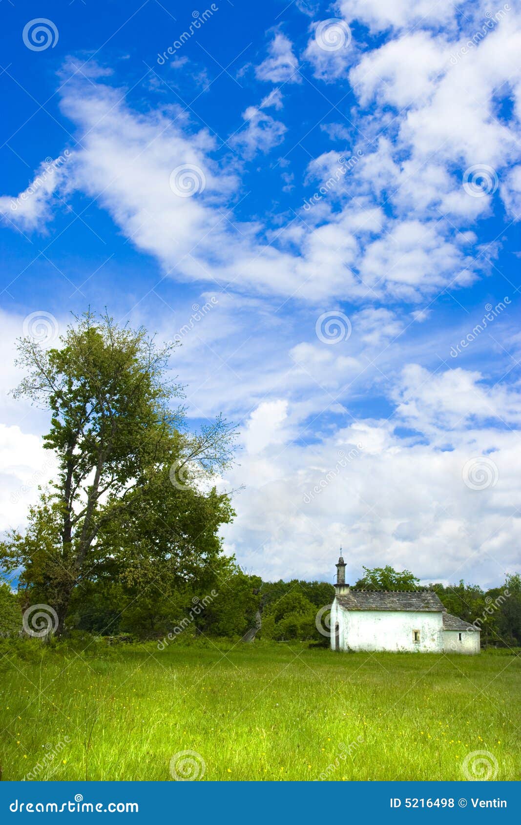 Country church stock photo. Image of purity, grass, church - 5216498