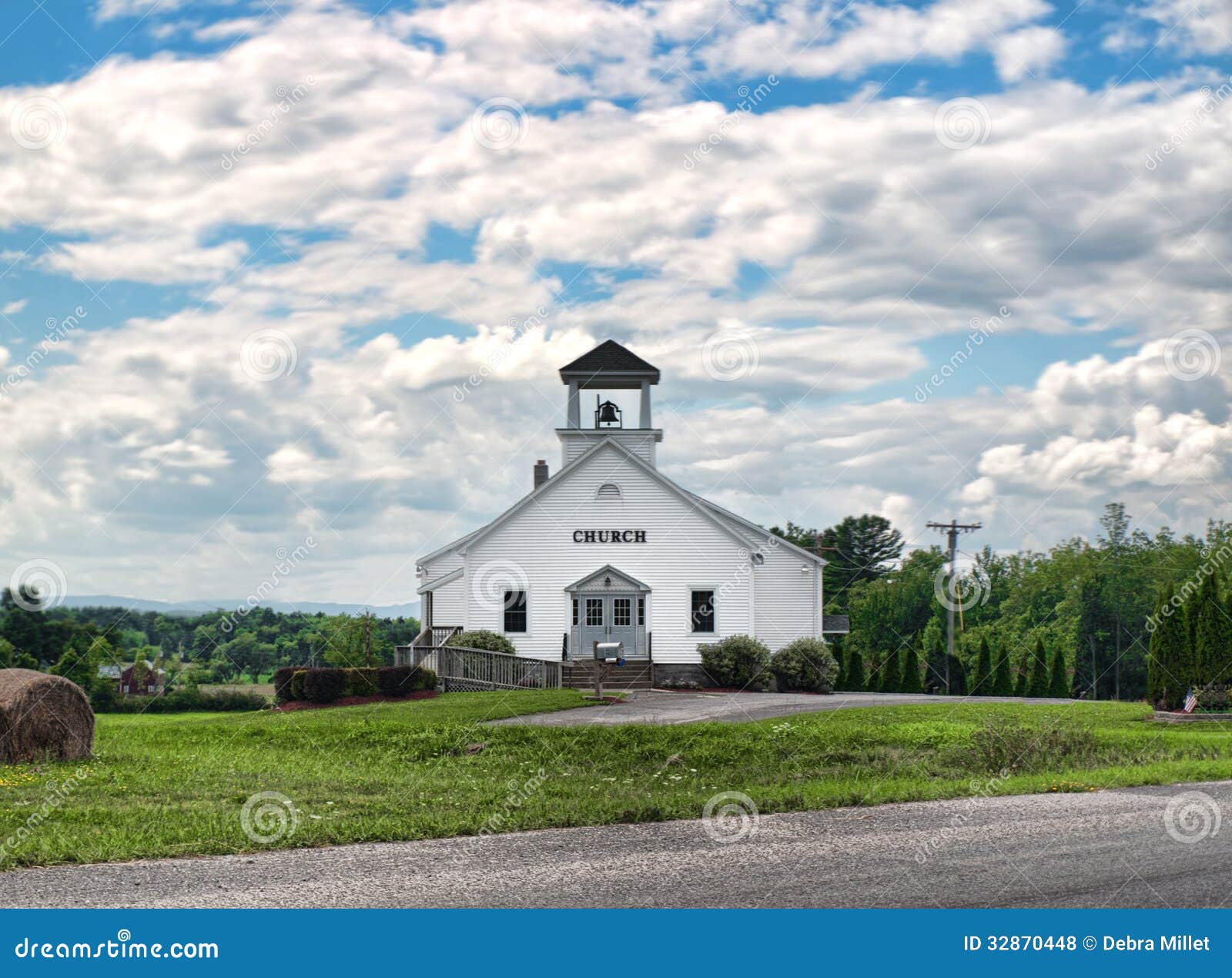 Country church stock photo. Image of countryside, little - 32870448
