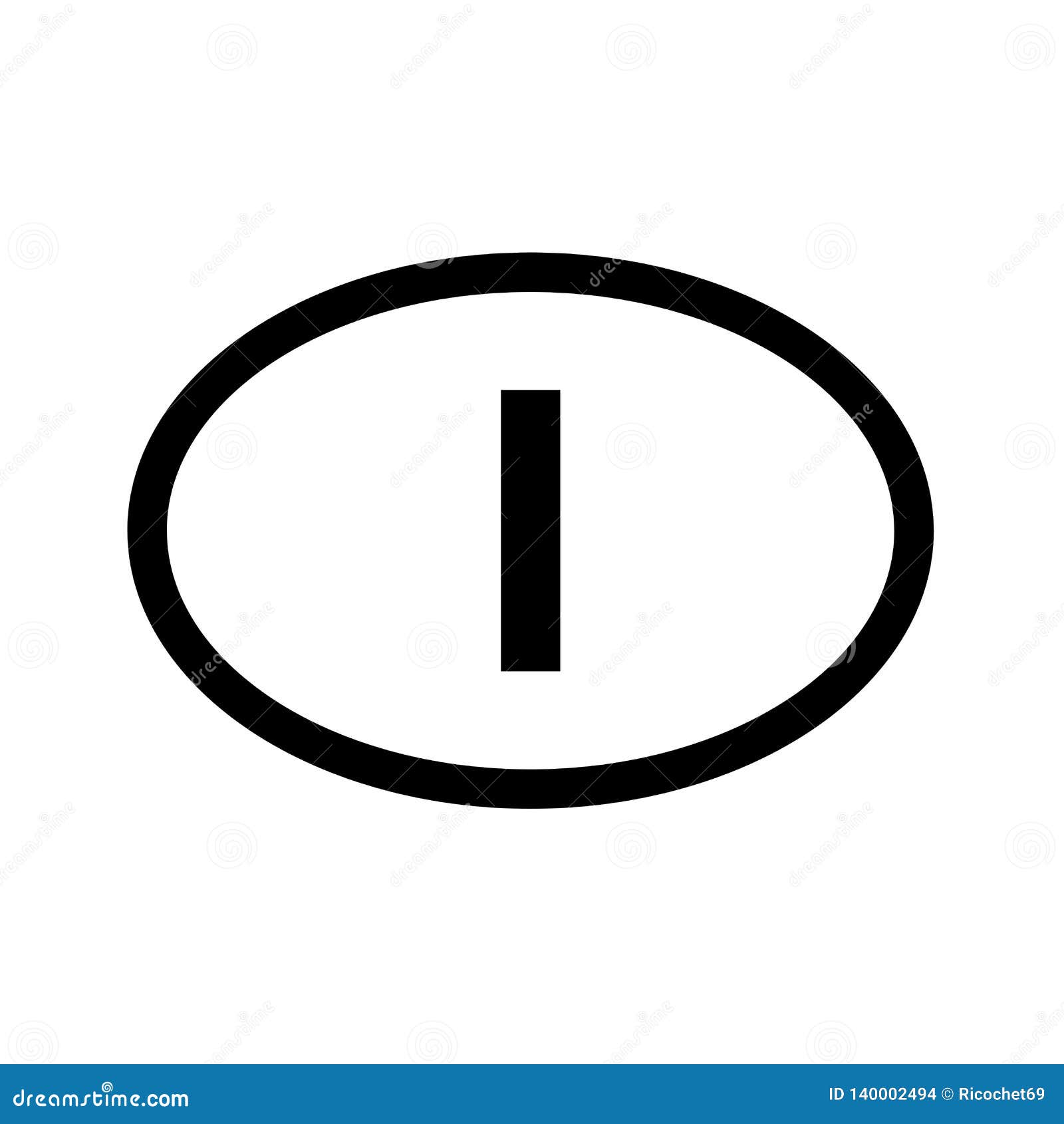 Country Code Vehicle Registration Italy Stock Illustration ...