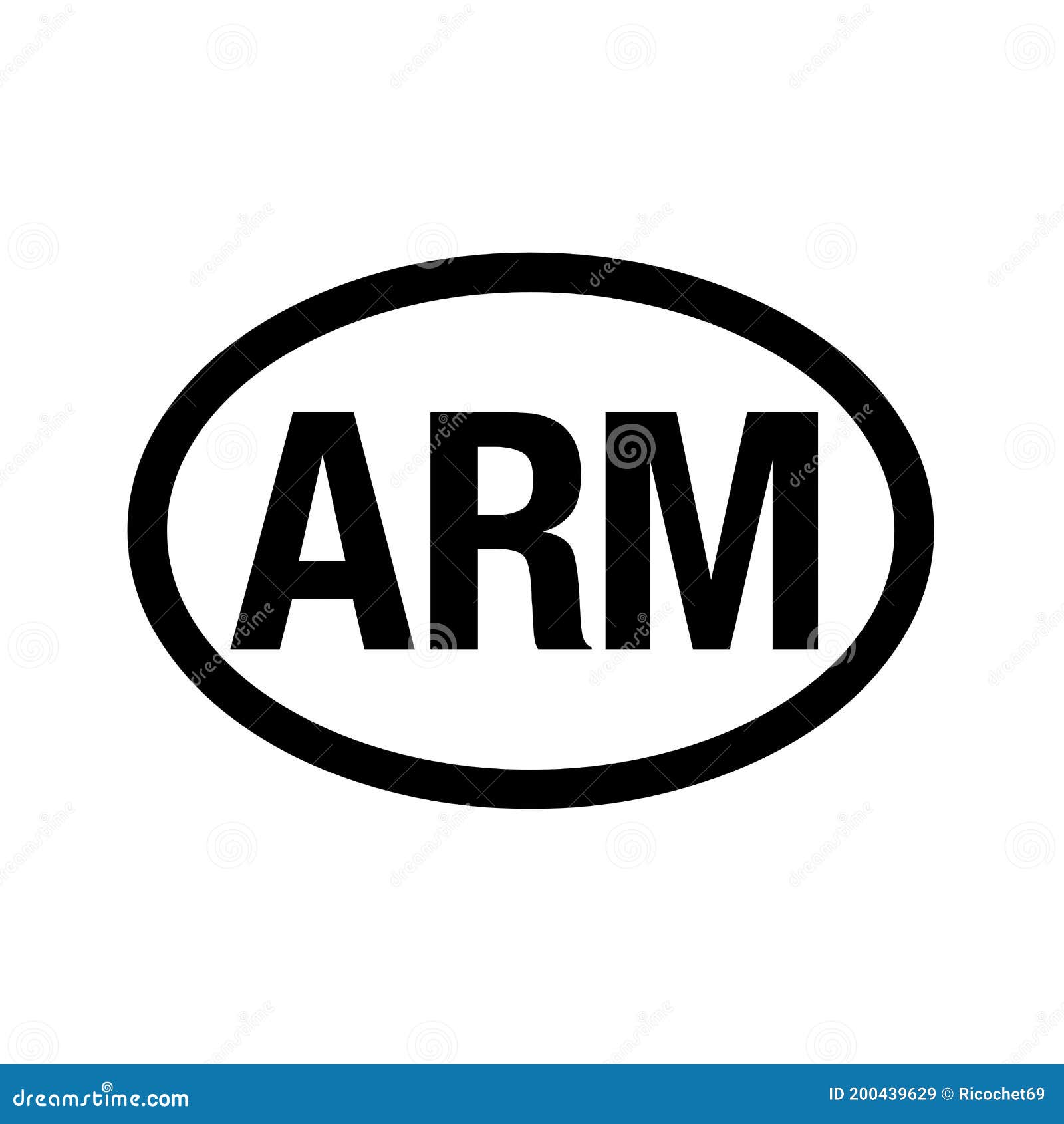 Country Code Vehicle Registration Armenia Stock Illustration ...