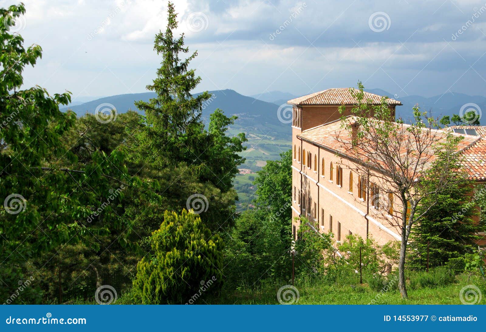 Country convent stock image. Image of mountain, hill - 14553977