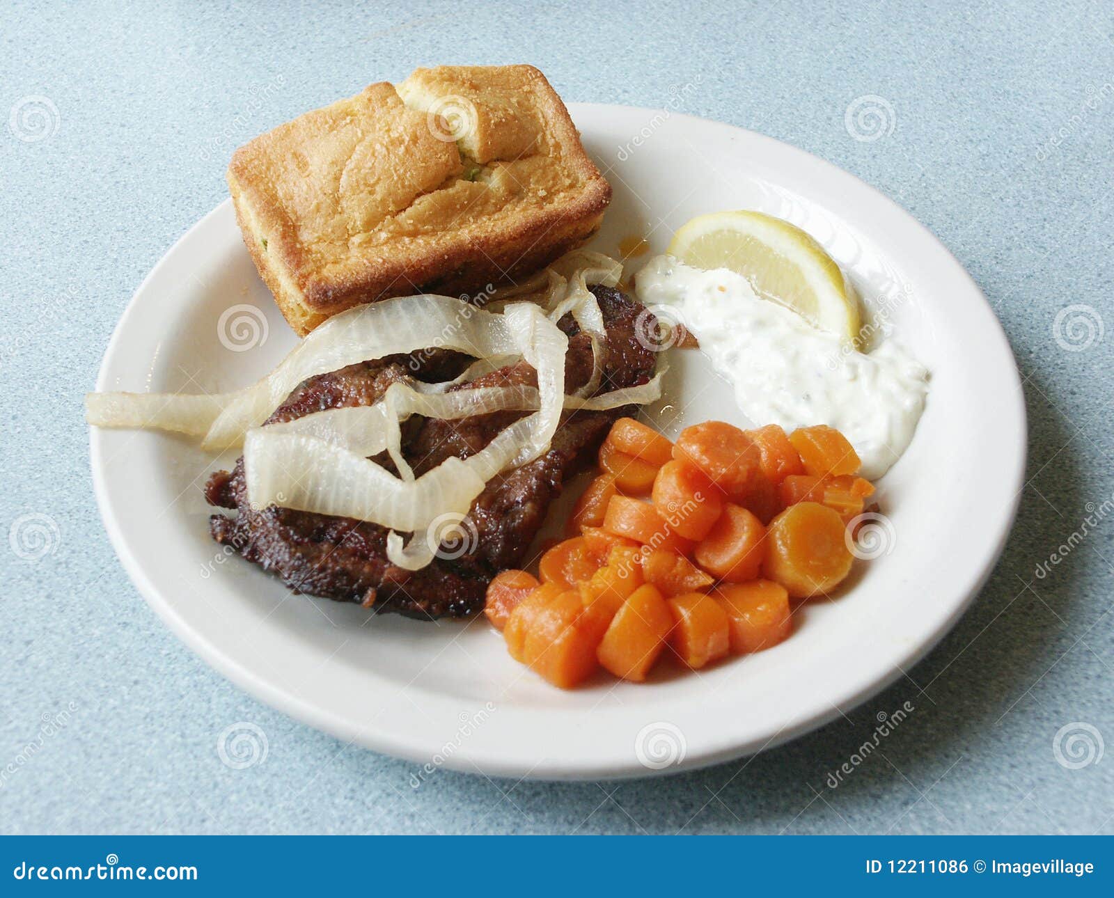 Country dinner stock photo. Image of fresh, browned, dinner - 12211086