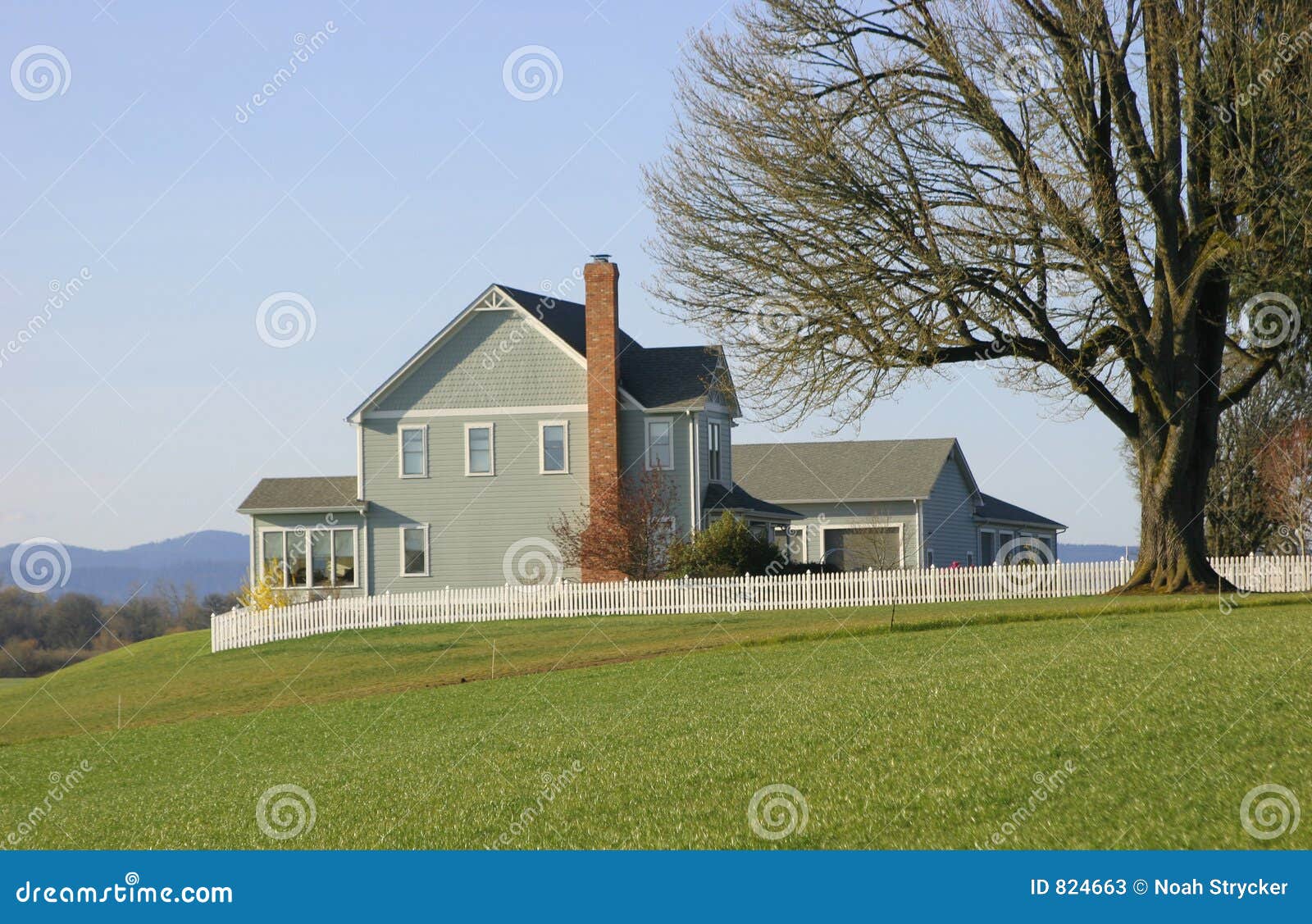 Country Estate/Farm House stock image. Image of country - 824663