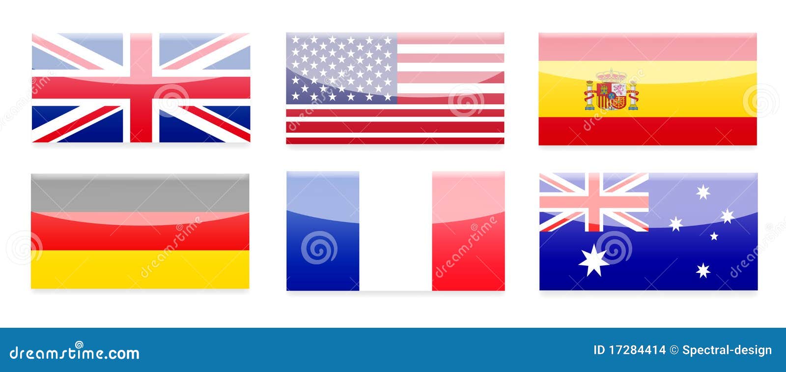 Country Flag Buttons stock illustration. Illustration of site - 17284414