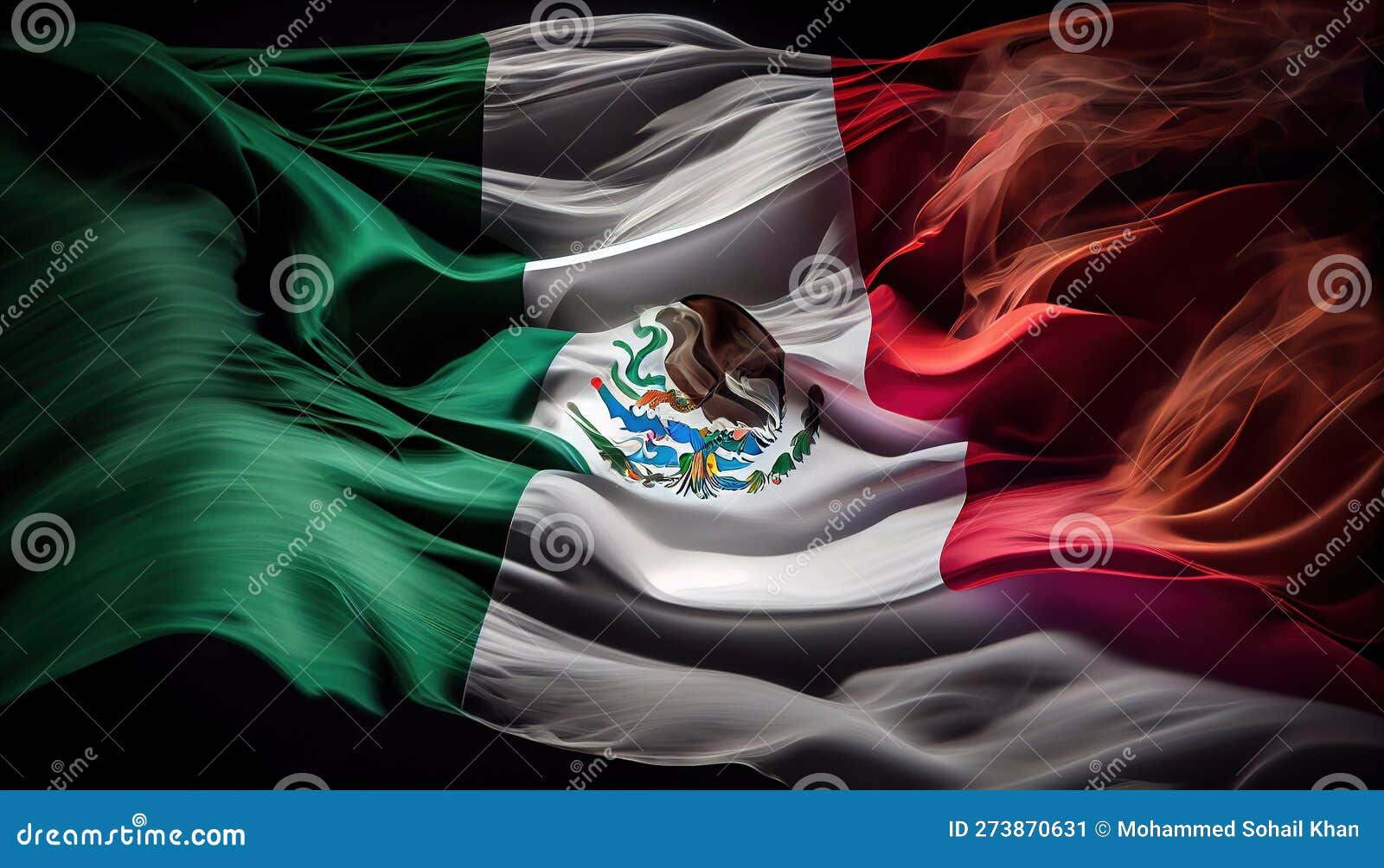 Maxico Map And Flag - Highly Detailed Vector Infographic Illustration ...