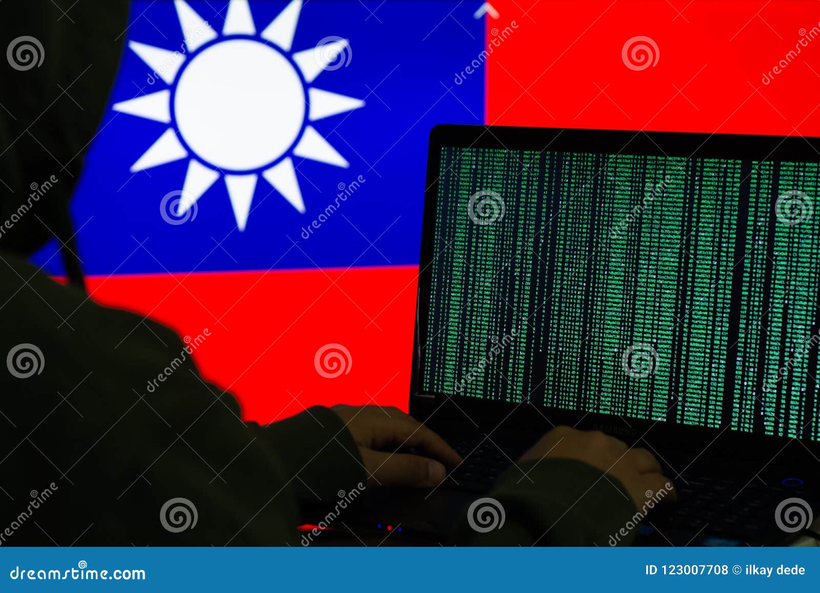 Country Flags and Cyber Attack Concept Stock Photo - Image of internet ...