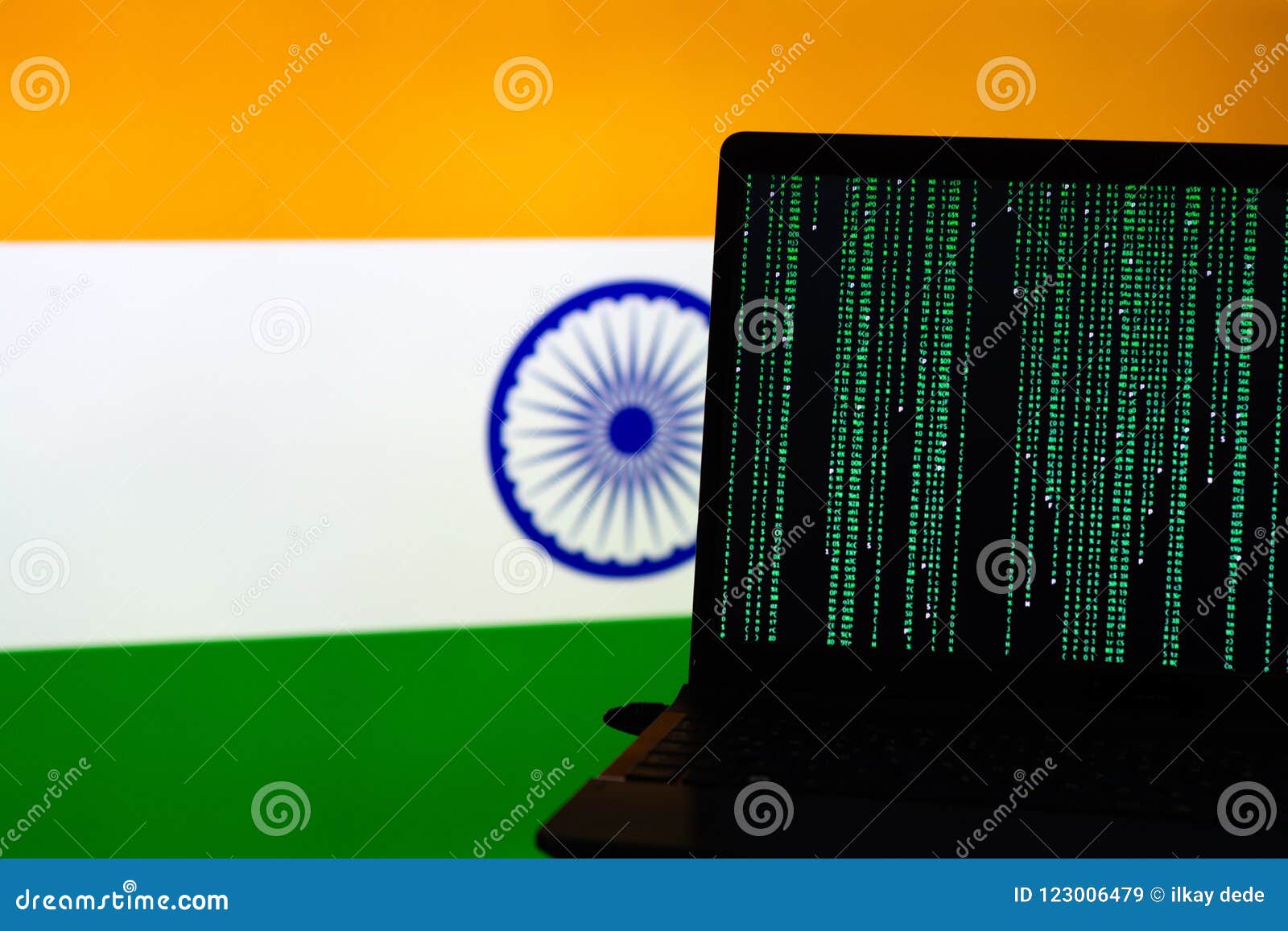 Country Flags and Cyber Attack Consept Stock Image - Image of computer ...