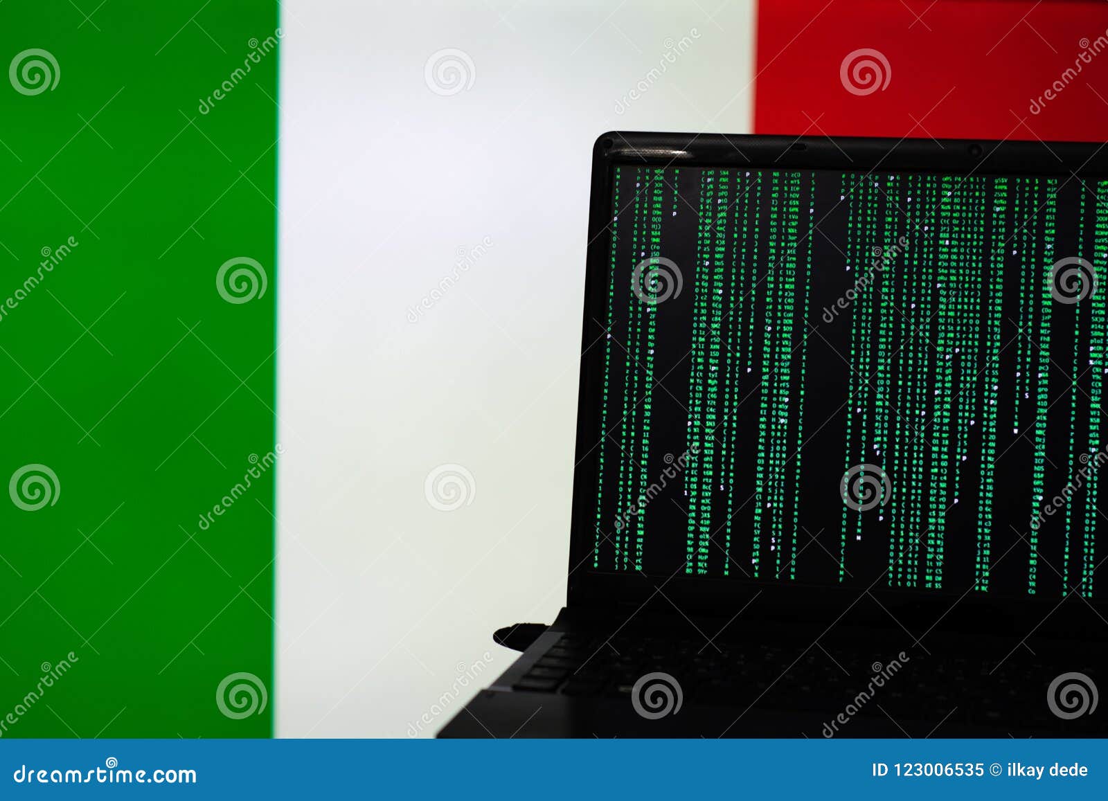 Country Flags and Cyber Attack Consept Stock Image - Image of internet ...