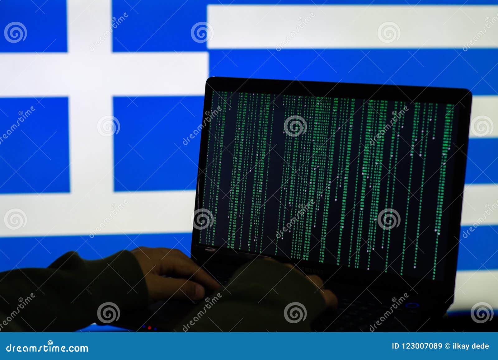 Country Flags and Cyber Attack Consept Stock Image - Image of east ...