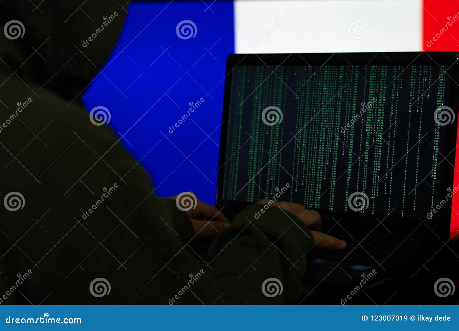 Country Flags and Cyber Attack Consept Stock Image - Image of human ...