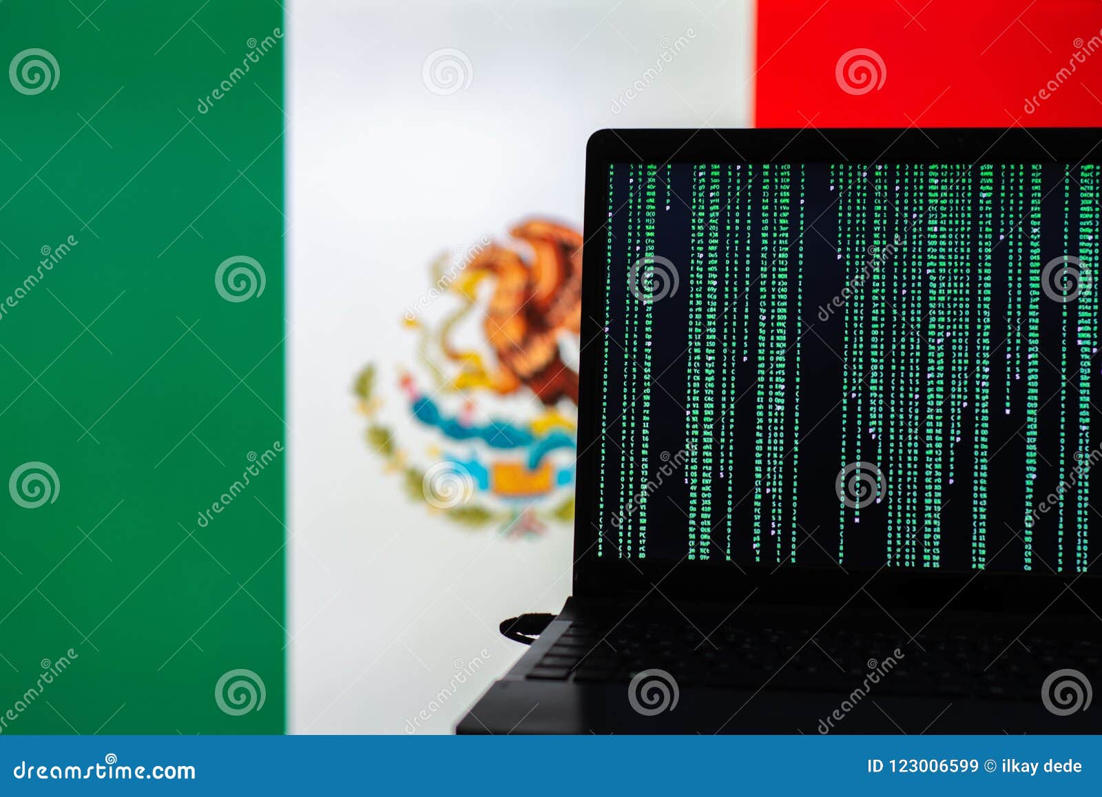 Country Flags and Cyber Attack Consept Stock Image - Image of hacker ...