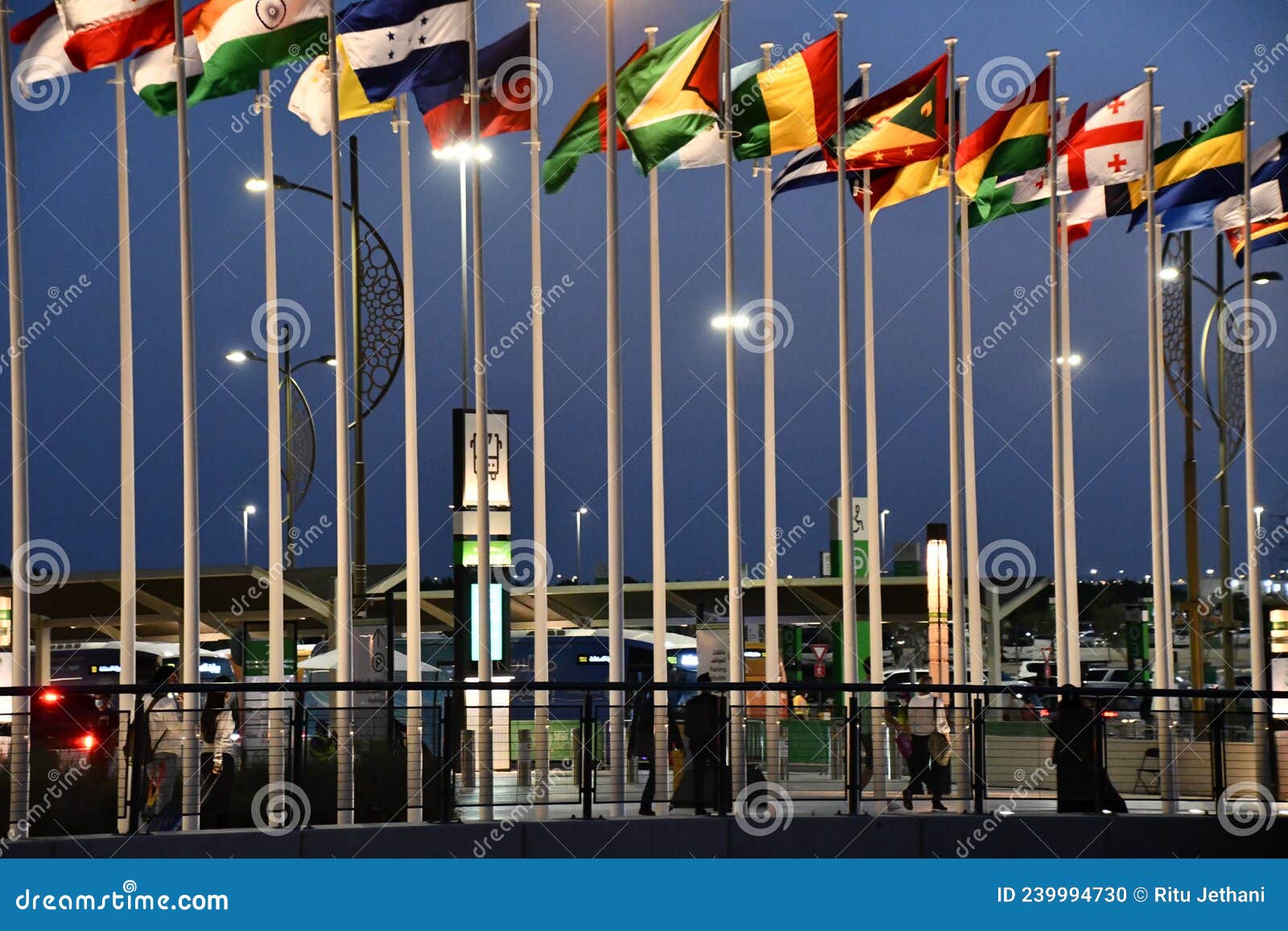Country Flags at Expo 2020 in Dubai, UAE Stock Photo - Image of ...
