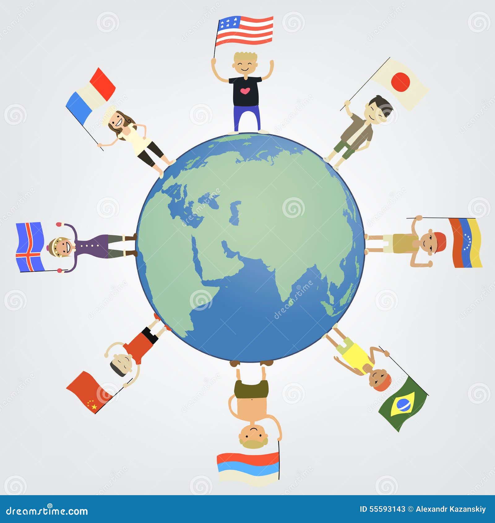 Country flags stock vector. Illustration of american - 55593143