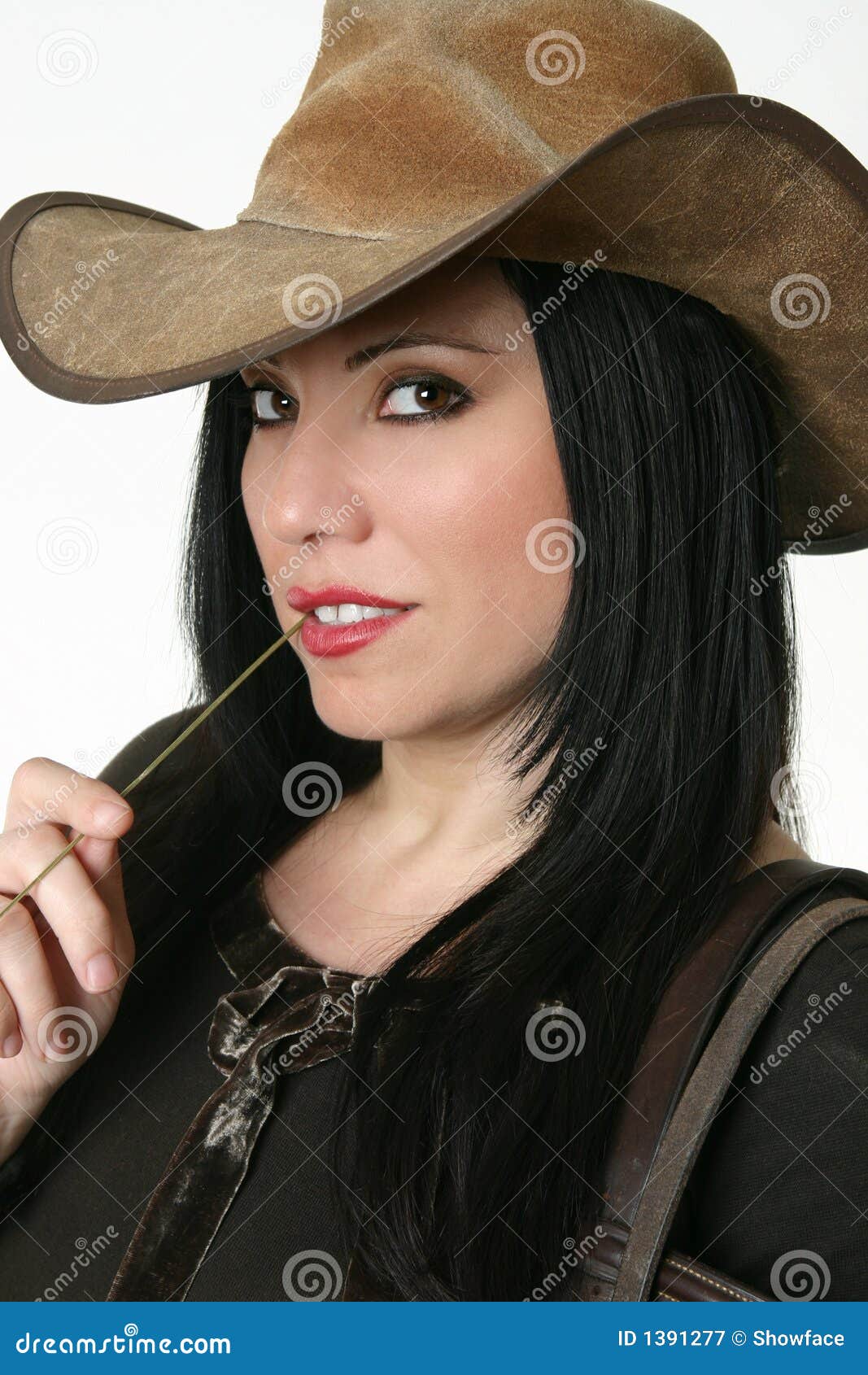 Country Girl stock image. Image of west, hats, glamour - 1391277